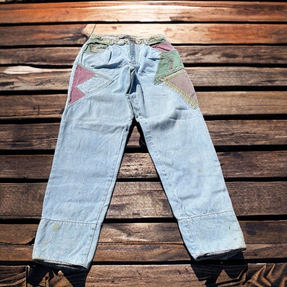 Major Damage | Jeans | Vintage Major Damage Jeans Sz 3x34 Denim Color Block Hip Hop Pants 80s ...